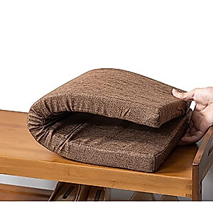 Bamboo 3 Tier Shoe Rack Bench, Shoe Organizer or Entryway Bench, with Storage and Foam Pad Seat Shoe Rack, Perfect for Hallway Living Room Bedroom Corridor