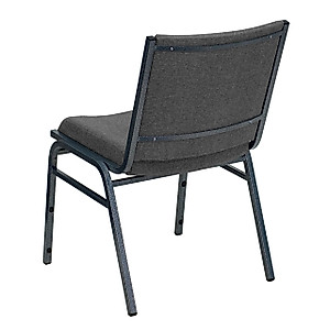 EMMA + OLIVER Heavy Duty Gray Fabric Stack Chair