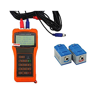 CNYST Liquid Flow Meter Ultrasonic Flow Meter Flowmeters with TM-1 Meidum Size Transducer and HM Medium Bracket Pipe Diameter DN50 to 300mm Max Liquid Temperature 90 Degrees Celsius