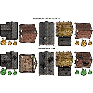Geek Tank Games Tabletop Tokens - Rooftops Set