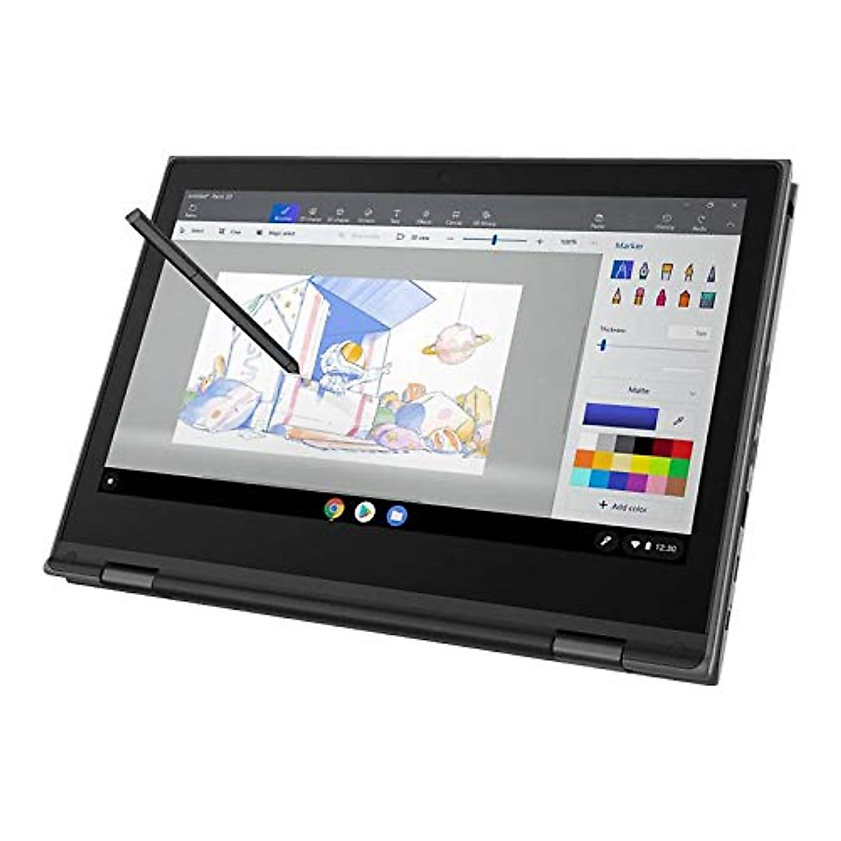 Lenovo 500e Chromebook 2nd Gen 81MC001EUS 11.6" Touchscreen 2 in 1 Chromebook - HD - 1366 x 768 - Intel Celeron N4120 Quad-core (4 Core) 1.10 GHz - 4 GB RAM - 32 GB Flash Memory - Black