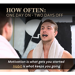 Jawline Shaper for Men and Women, Jaw Exerciser, Jawline Exerciser, Jawline Trainer, 3 Resistance Levels, Face Slimmer, Silicone Face and Neck Exerciser, Double Chin Reducer Eliminator