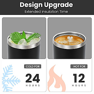 Riley Joy 32 oz 2.0 Stainless Steel Tumbler with Leak-Proof Lid and Straw, Double-Wall Vacuum Insulated Travel Mug for Coffee, Iced Tea, or Water - Ideal for Commutes and Outdoor