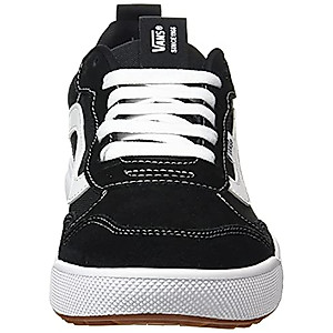 Vans Men's Low-Top Trainers Sneaker, Suede Canvas Black White, 8.5