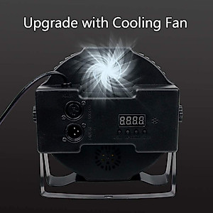 Kebert Par Lights, 36 Led DJ Stage Lights with Remote Control and DMX, 1W RGB Sound Actevated Stage Lights, 9 Modes Par Led Flood Lights for Wedding Bar Party DJ Show