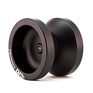 YoyoFactory Dv888 - A Simple and Comfortable Beginner Friendly Yoyo - Comes with Extra String & Pre Tied Finger Loop - Constructed from Aircraft Grade Aluminum - for Novice and Advanced Tricks Black