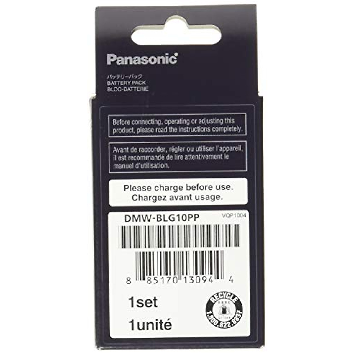 Panasonic DMW-BLG10 Lithium-Ion Battery Pack (Black)