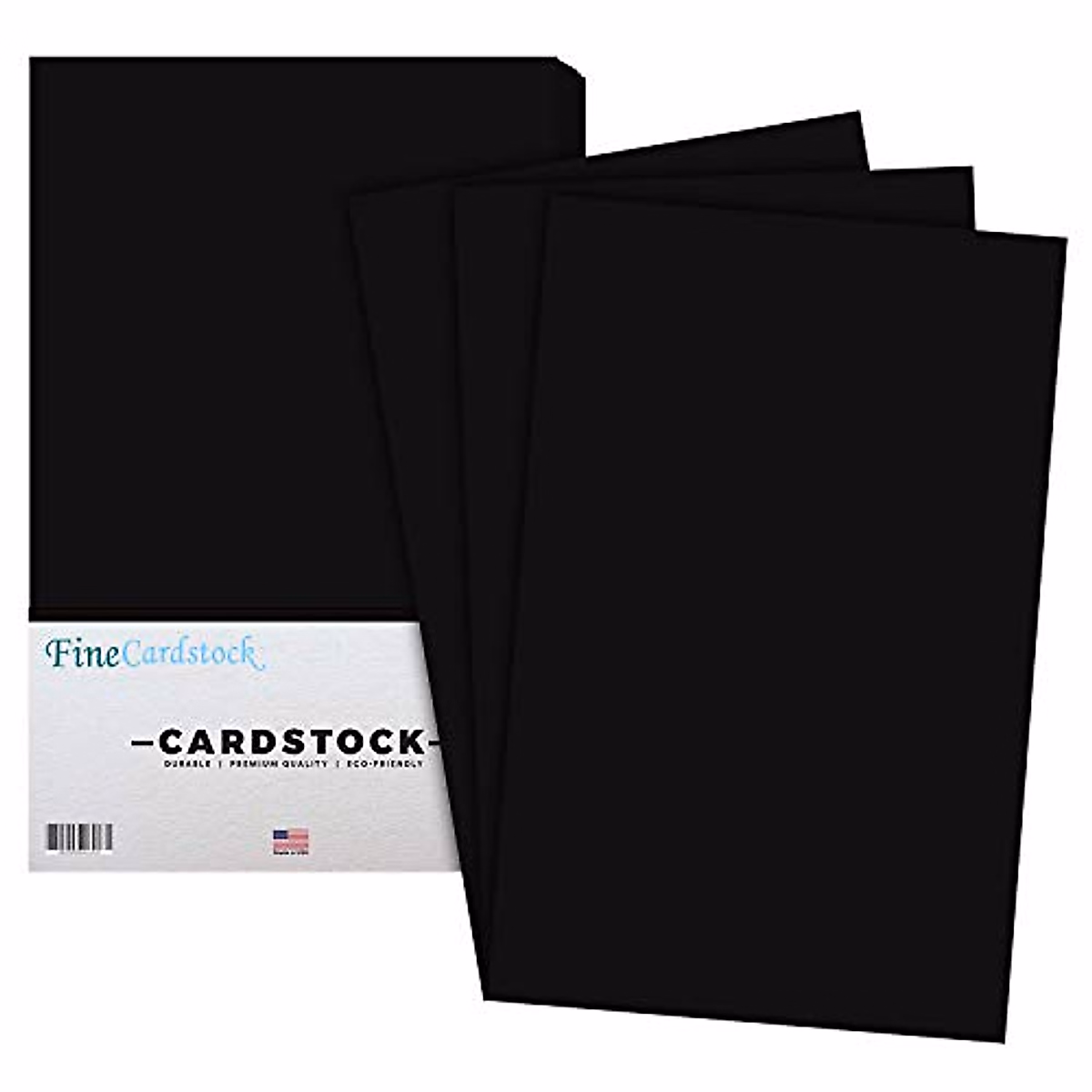 Eclipse Black Premium Color Card Stock Paper | 50 Per Pack | Superior Thick 65-lb Cardstock, Perfect for School Supplies, Holiday Crafting, Arts and Crafts | Acid & Lignin Free | 11 x 17