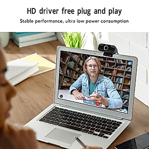 Camera 1080P 30 Fps for Video Calling Gaming with Auto Light Color Correction, Dual Noise Canceling Microphone for Windows, for, for Android, for Linux