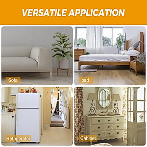 APOCAlLIS Transparent Toy Blocker for Under Furniture, Under Couch Blocker (4" H 16" L)，8 Pack Bed Blockers for Under Bed