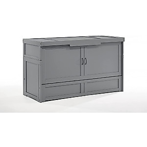 Night & Day Murphy Cube Cabinet Chest Bed (Queen, Gray)