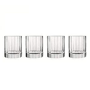 Luigi Bormioli Bach 11.25 oz. Double Old Fashion Glasses, Set of 4, Clear