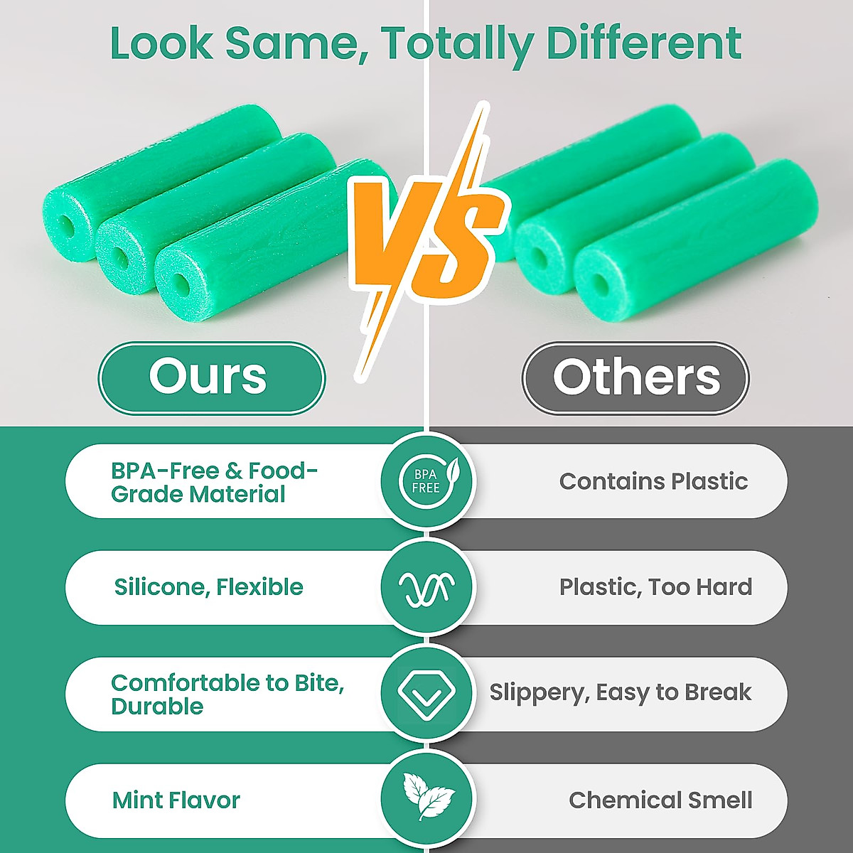 Aligner Chewies for Invisalign Aligners - Mint Scented (20Pcs Chewies) and 2 Aligner Removal Tools