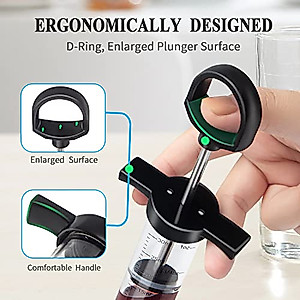 Tri-Sworker Plastic Meat Injector Kit for Smoker with 2 Flavor Food Syringe Needles, Ideal for Injecting Marinade into Turkey, Meat, Brisket; 1-OZ; Including Paper User Manual, Recipe E-Book (PDF)