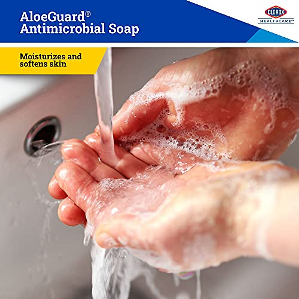 Clorox Healthcare AloeGuard Antimicrobial Soap 18 Ounce Antimicrobial Hand Soap from for Healthcare Professionals | Hand Soap for Everyday Use with Aloe Vera to Soothe & Moisturize Hands
