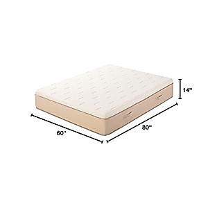 Mellow 14 Inch HAVN Memory Foam Mattress, Made in USA, CertiPUR-US Certified Non-Toxic Foams, Oeko-TEX Certified Eco Cover, Bamboo Charcoal Odor and Moisture Control, Quilted Comfort Top, Queen