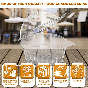 Individual Cupcake Boxes 100Pcs Plastic Container with Lid | Dessert Containers with Lids – Individual Cupcake Containers for Cupcakes & Muffin Storage Container - Plastic Cupcake Holder with Lid