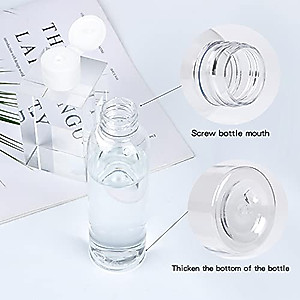 Trendbox 120ml/4oz Clear Plastic Empty Bottles with Flip Cap BPA-Free Travel Containers for Shampoo, Lotions, Liquid Body Soap and Massage Oils - 12 Pack