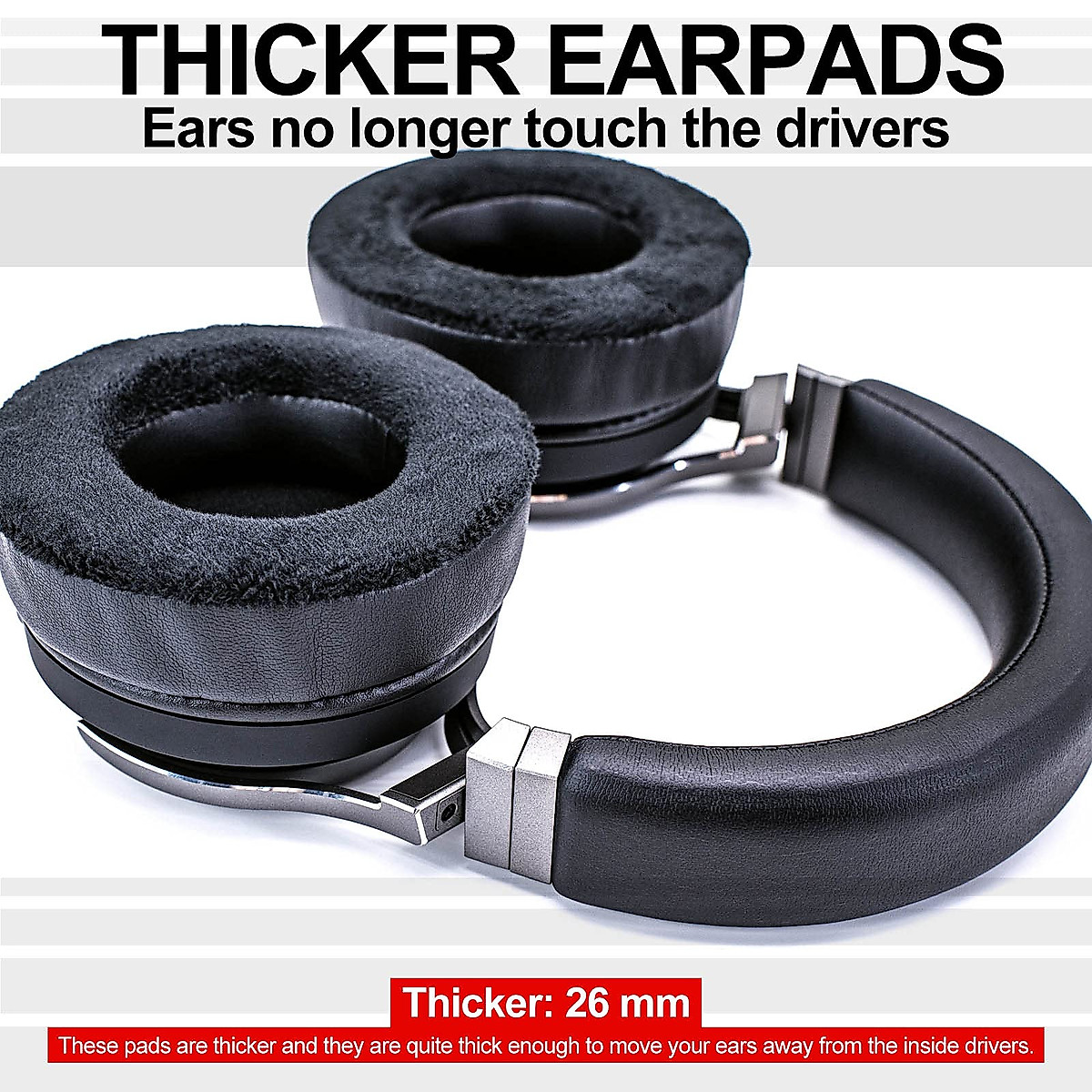 Virtuoso XT Ear Pads Replacement for Virtuoso RGB Wireless SE XT Headset, More - Softer Memory Foam, Added Thickness, Extra Durability, Hybrid (PU/Velour)