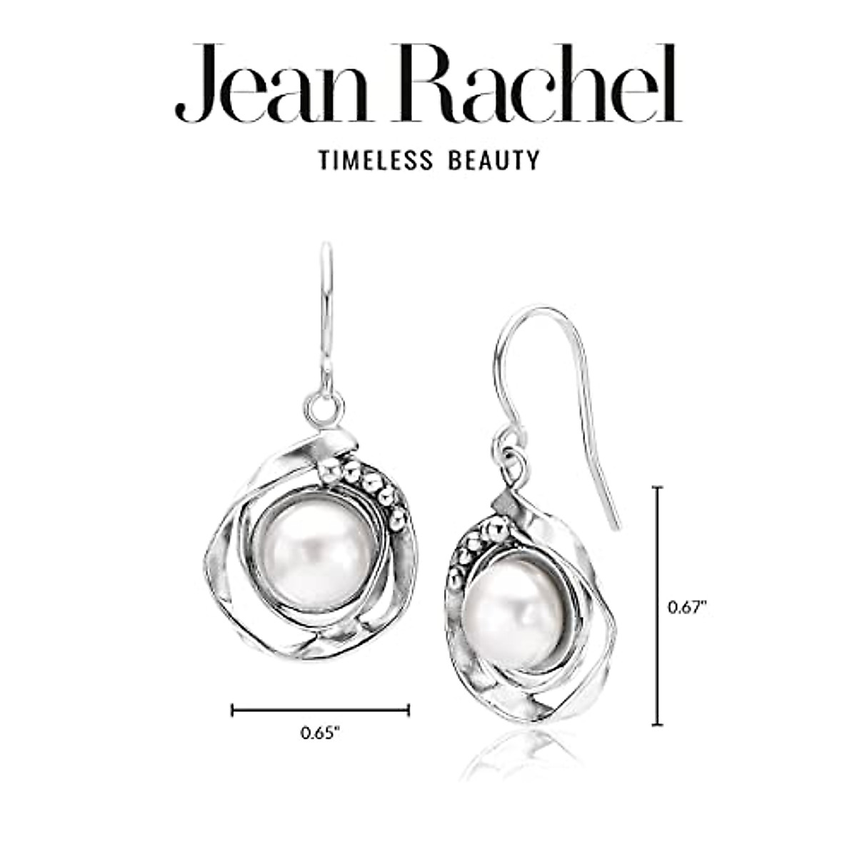 925 Sterling Silver Dangle Earrings w/Fresh Water Pearl, Oxidized, Stylish, Hypoallergenic, Nickel and Lead-free, Artisan Handcrafted Designer Collection,French Wire Earring Back, Jewelry Gift For Her