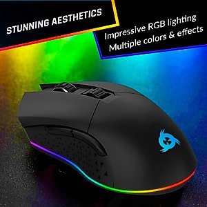KLIM Blaze & Shift Bundle - New 2024 - Wireless Gaming Keyboard and Mouse Combo - Wireless Mechanical Keyboard Hotswap 65% - RGB Gaming Mouse Wireless - Long-Lasting Built-in Battery
