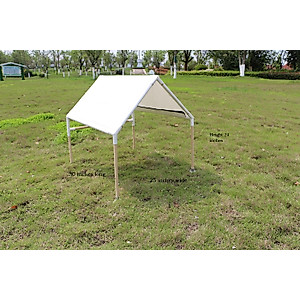 CNAINFC Robot Lawn Mower Garage, Outdoor Protective shed of Robot Lawn Mower and Charging Station, Durable rain-Proof and Ultraviolet-Proof Cover, 30 "x25 x24 White, Suitable for Outdoor Lawn.