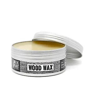 Real Milk Paint, Wood Wax for Wood Finishing, Unfinished Wood Furniture, Cutting Boards, Butcher Blocks, Food Grade, Vegan, 4 oz