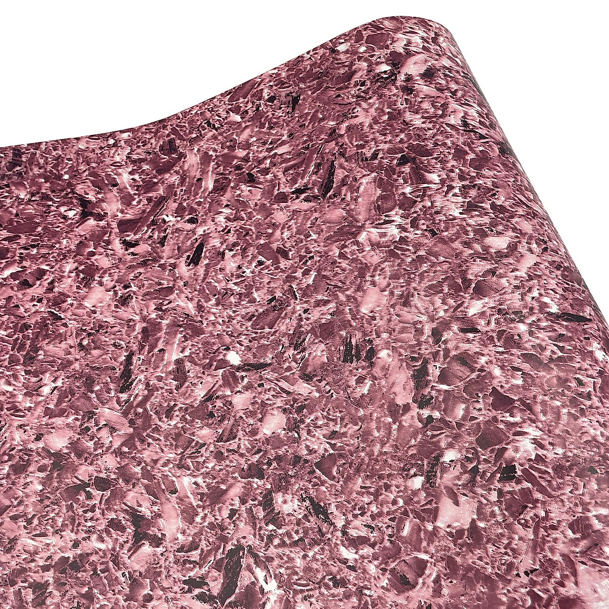 Yifely Purple Granite Marble Effect Furniture Paper Removable Vinyl Shelf Liner Cupboard Sticker 17.7 Inches by 9.8 Feet