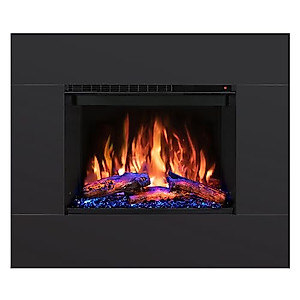 Modern Flames Redstone Traditional 26" Built-in Electric Fireplace - Hybrid-FXTM Flame Technology - Multi-Color Flames - with Remote Control - RS-2621