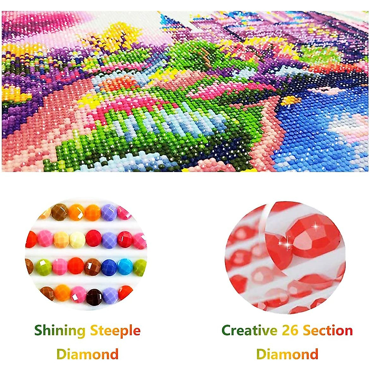 5D Diamond Painting Kits Full Drill Little Angel Crystal Rhinestone Embroidery Art for Home Wall Decor, Diamond Art Paintings 8x12 Inch