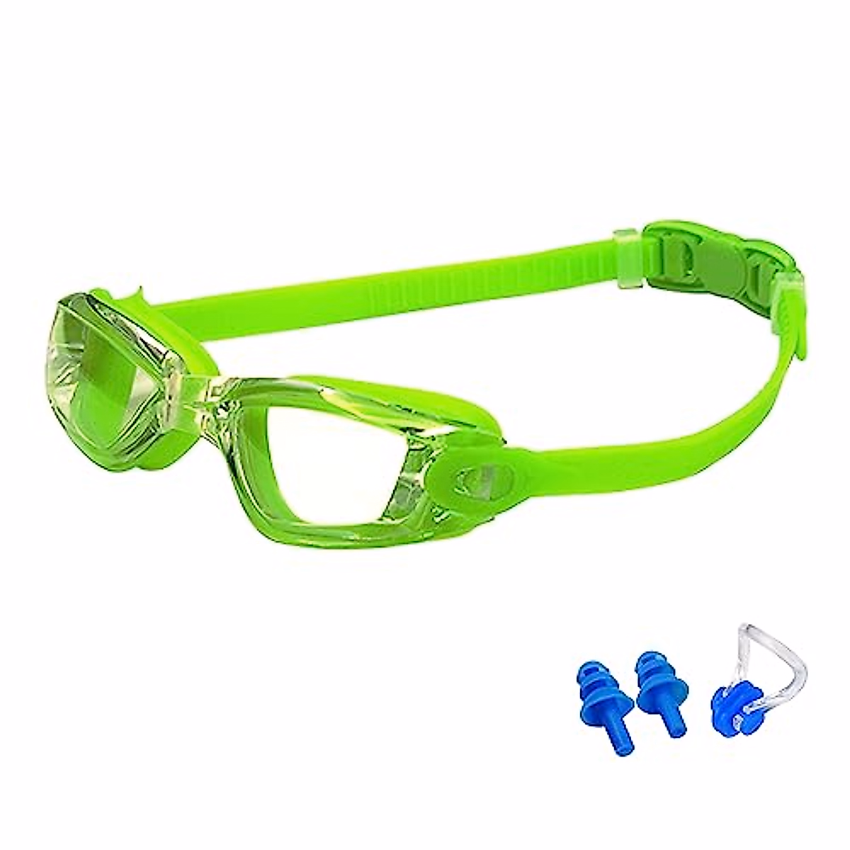Sinca Kids Goggles for Swimming - Waterproof Fog Anti-UV Youth Swimming Goggles For Children Boys and Girls (Green)