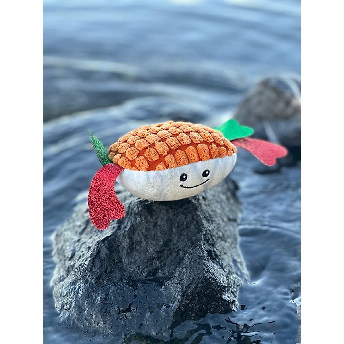 Zoom and Chew Dog Toys, Dog Plush Toy for Large Breed,Tug of war, Squeaky Dog Toys with Crinkle Paper, Dog Chew Toys for Puppy, Small, Medium, Large Dogs (Crab)