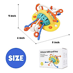 Warm Feather Baby Toys Silicone Suction Cup Toy for High Chair Toddler Sensory Toys for 6 12 Month Baby Montessori Toy for 1 Year