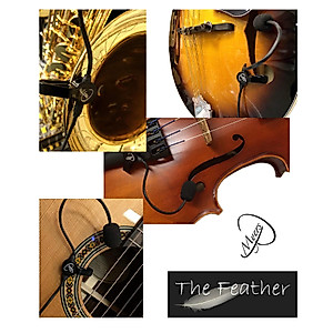 The Feather Violin Pickup with Flexible Micro-Gooseneck by Myers Pickups