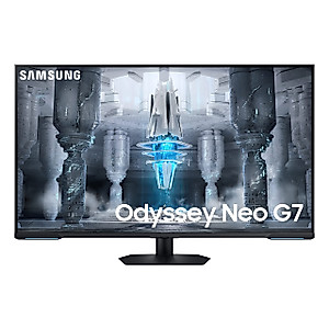 SAMSUNG 43" Odyssey Neo G7 Series 4K UHD Smart Gaming Monitor, 144Hz, 1ms, VESA Display HDR600, Quantum Matrix Technology, AMD FreeSync Premium Pro, LS43CG702NNXZA, 2023, Black