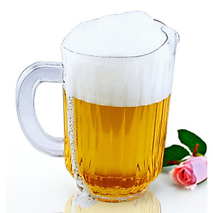 New Star Foodservice 46113 Resturant-Grade Polycarbonate Plastic Water Pitcher, 60 oz, Clear, Set of 12