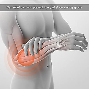 POCREATION Elbow Brace, Adults Elbow Support Brace Protector Pad Guard Strap Black Pu Leather Baby Stroller Handlebar Armrest Case Cover, for Tennis Outdoor Sports