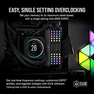 CORSAIR DOMINATOR PLATINUM RGB DDR5 32GB (2x16GB) DDR5 6000MHz CL36 AMD EXPO Intel XMP iCUE Compatible Computer Memory – Gray (CMT32GX5M2D6000Z36)