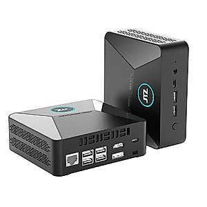 JMZZPC MAP02 Mini PC Windows 11 Preinstalled Intel 11th N5100 8GB DDR4 256GB M.2 SSD, Mini Desktop Computer 4K UHD Triple Display/Dual DDR4/Dual SSD/Dual WiFi/BT5.1/ RJ45/DP/Type C