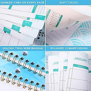 Student Planner 2024-2025 - Monthly and Weekly School Planner 2024-2025 with Stickers, July 2024 - June 2025, 9" x 11", Academic Planner - Blue