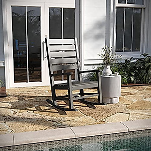 Taylor & Logan Morrison Rocking Chair with - All-Weather - Indoor/Outdoor Gray