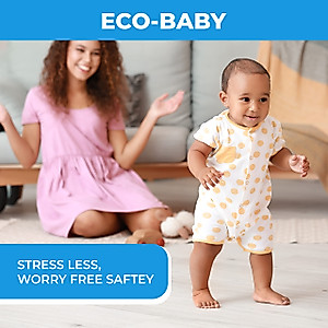 Eco-Baby Sliding Door Lock, 4 Pack Child Proof Safety Window Locks for Glass Doors