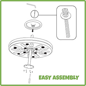 THE FRECKLED FROG Whizzy Dizzy - Durable Sit and Spin Toy for Preschoolers - Ages 3+