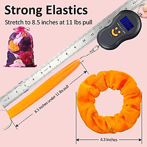 ADRIONE Velvet Hair Scrunchies - 60 Pack for Women, Girls, and Kids - Bulk Scrunchies Hair Ties No Damage Scrunchy Hair Bands Ponytail Holders for Thick, Curly, Thin, Fine Hair