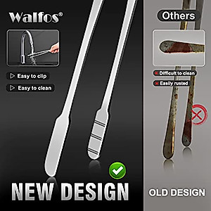 WALFOS Tweezer Tongs for Cooking,Kitchen Tweezers Stainless Steel Pasta Tweezers Tongs for Cooking, Roasting, Grabbing Small Objects, Dessert, BBQ,Spaghetti 3 Pcs (8+10+12-Inch)