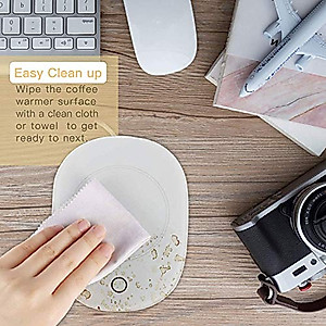 Coffee Mug Warmer, Cup Warmer for Desk Automatic Shut Off, Beverage Warmers with Touch Screen Switch for Coffee, Water, Milk, Tea