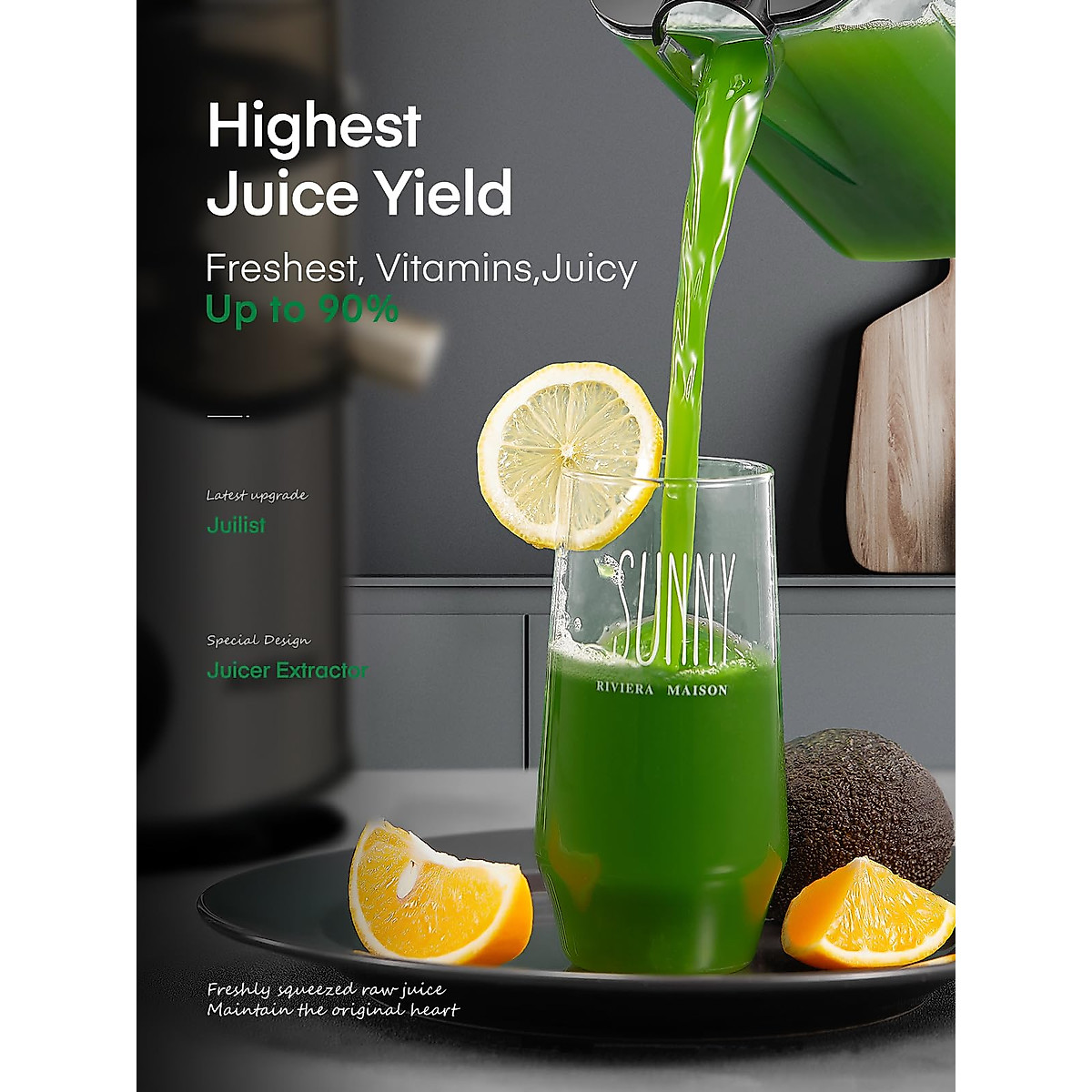 Juicer Machines, 600W Centrifugal Juicer Extractor with Wide Mouth 3” Feed Chute, 1200W Peak Power for Hard & Soft Fruit Vegetable, Easy to Clean, Stainless Steel, Silver