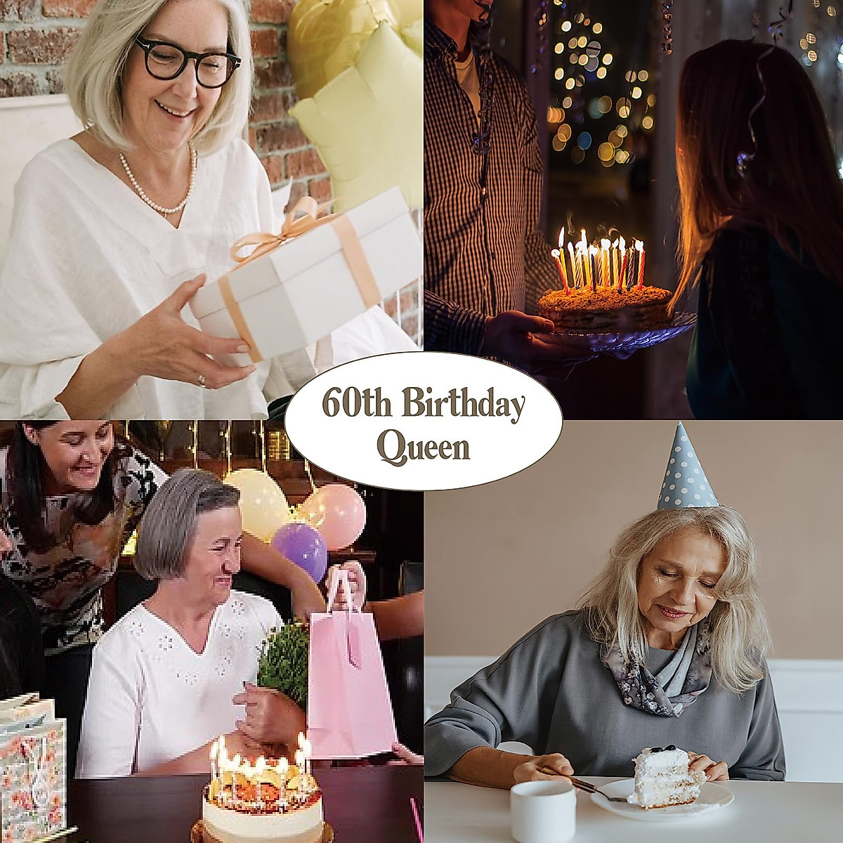 ZomefinKiu Gift for 60 Year Old Woman, 60th Birthday Jewelry Storage Box with Refillable Perfume Bottle, 60th Birthday Gift for Her, 60 & Fabulous, Women 60th Birthday, 60 Bday Gift