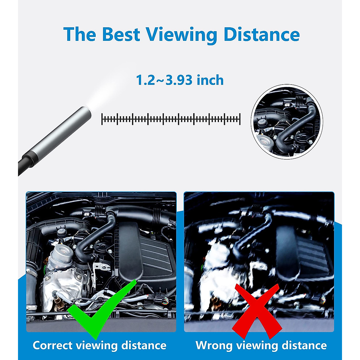 USB C Endoscope for OTG Android Phone, Computer, 5.5 mm Borescope Inspection Snake Camera Waterproof, 16.4 Ft Semi-Rigid Cord with 6 LED Lights, Compatible with Windows PC, MacBook