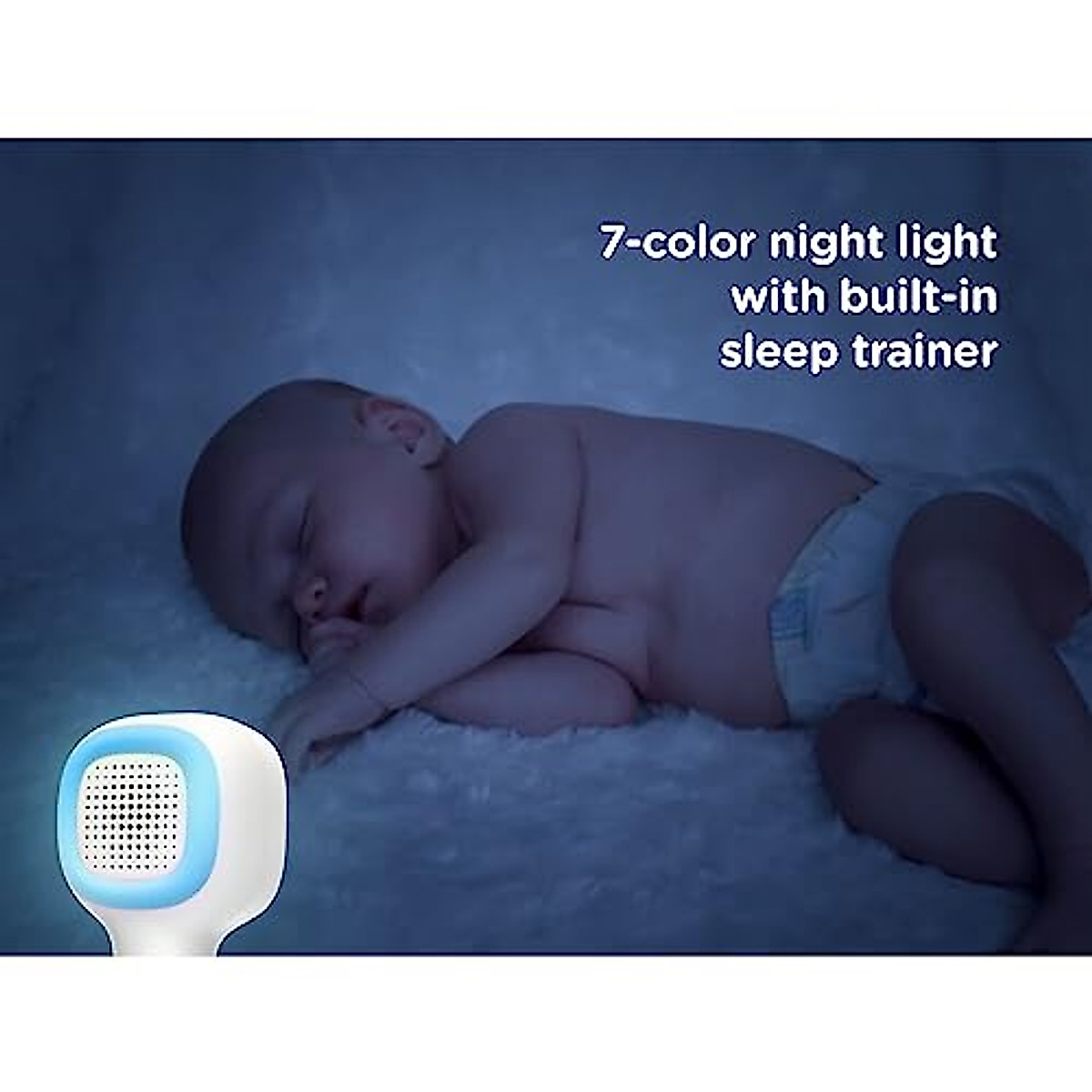 Hubble Connected Nursery Pal Cloud Smart Connected, Wi-Fi Enabled Baby Monitor with 5-Inch HD Color Parent Unit Viewer, Soothing Sounds and White Noise, 7-Color Night Light, Wall Mount, White